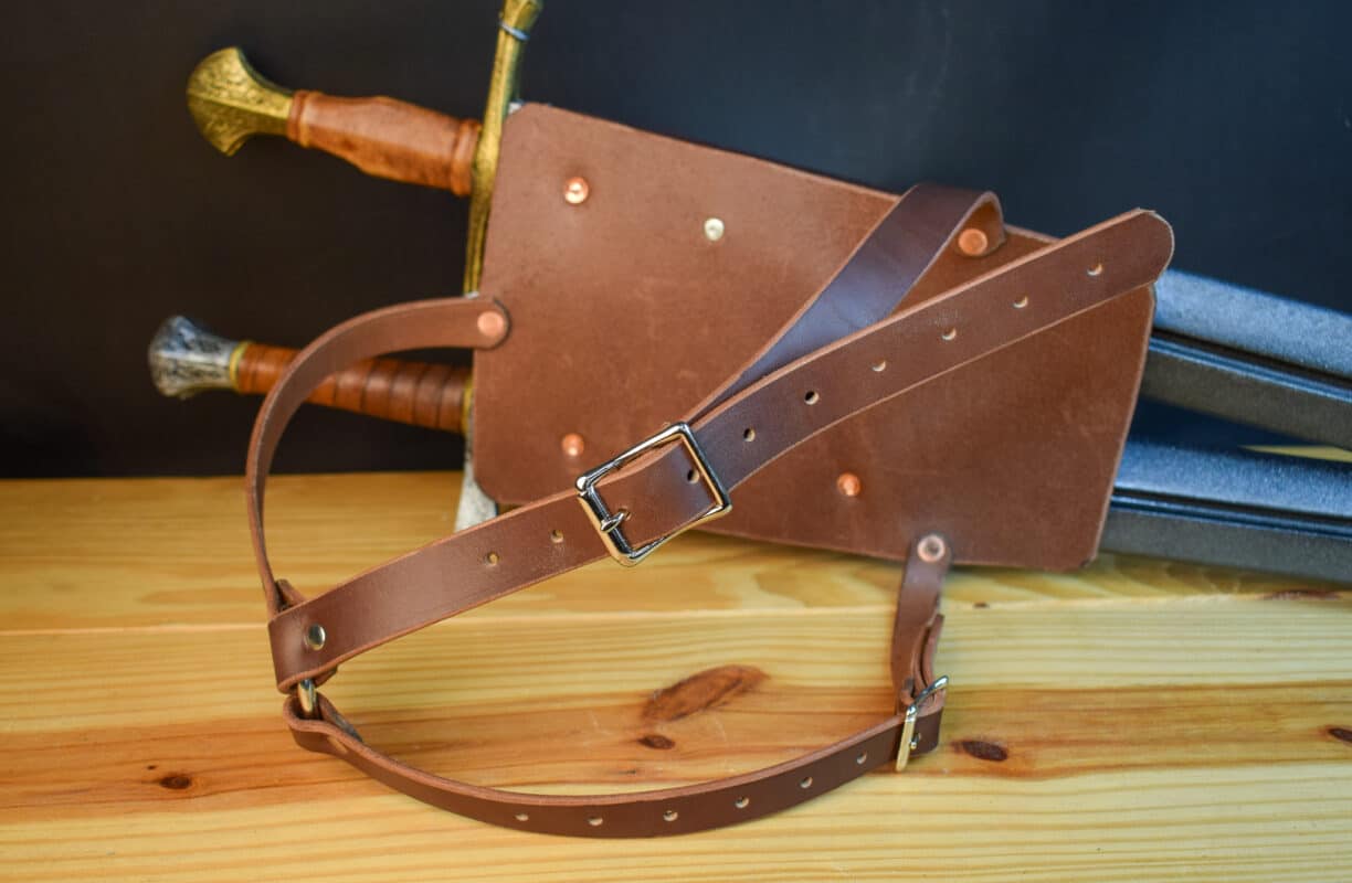 LARP Sword Back Harness – Grommet's Leathercraft