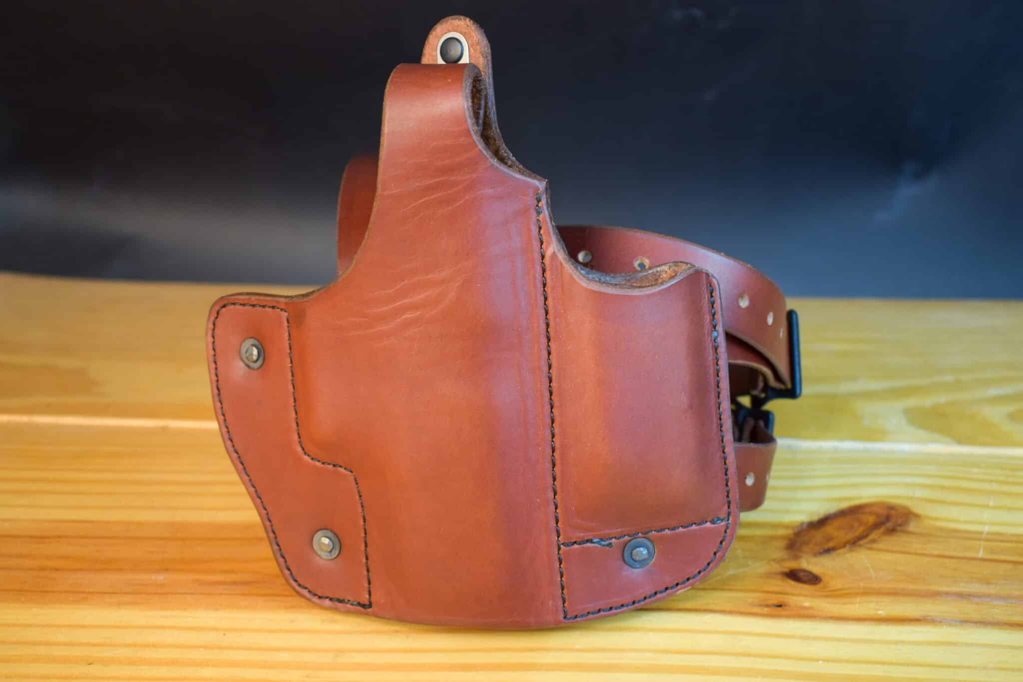 Leather Thigh Holster With Built In Magpouch – Grommet's Leathercraft